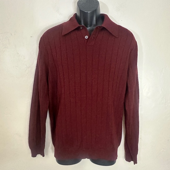 Lord & Taylor | Sweaters | Lord Taylor Merino Wool Sweater Polo Medium ...